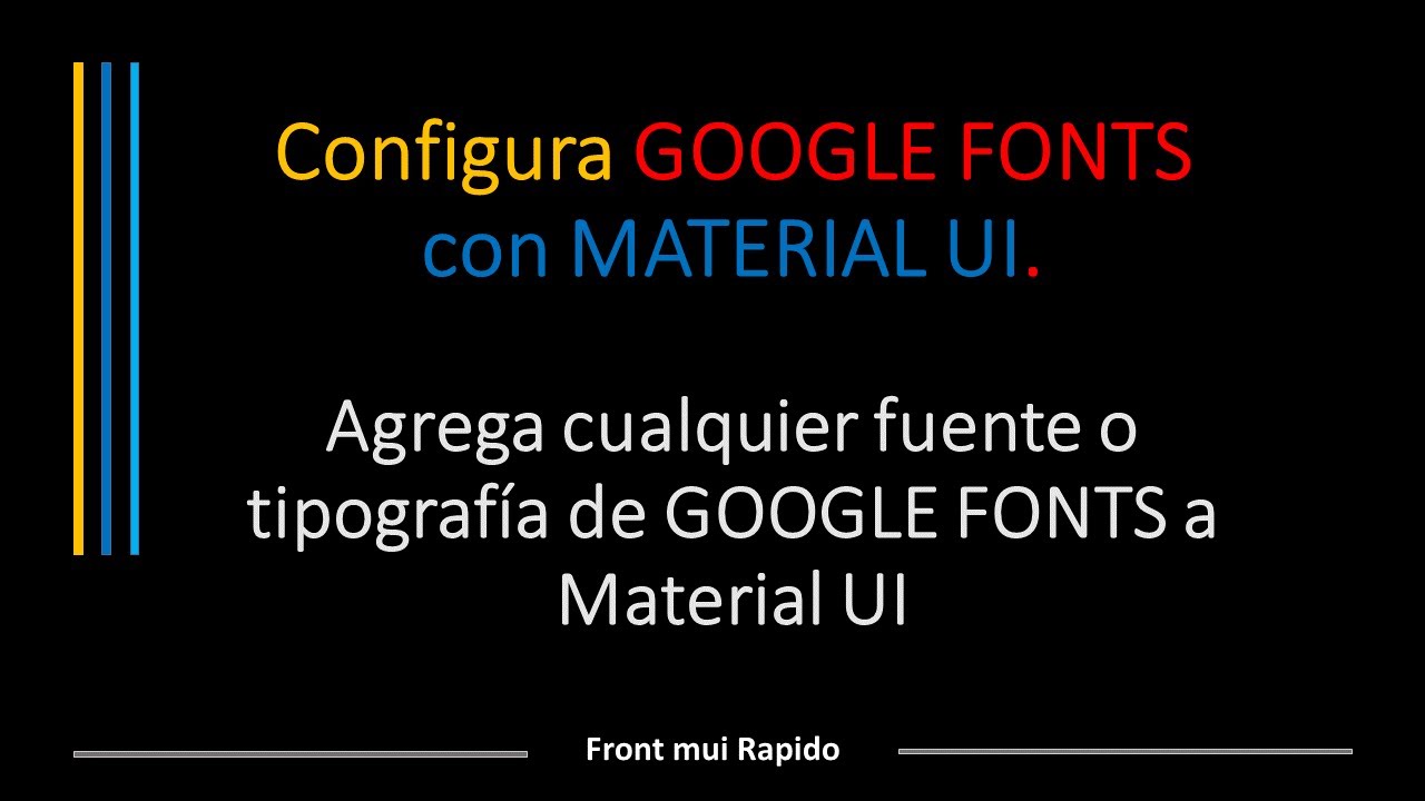 10 GOOGLE FONTS EN MATERIAL UI MIRA COMO AGREGAR FUENTES DE GOOGLE ...