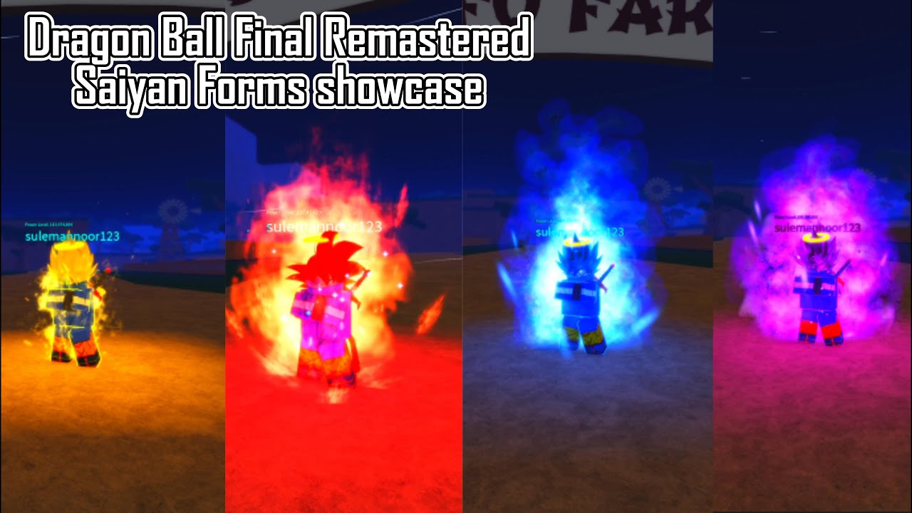 Dragon Ball Final Remastered all Saiyan forms (Roblox) - YouTube