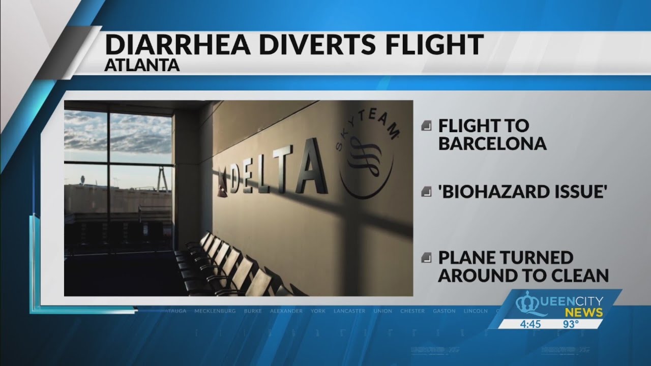 Delta flight returns to Atlanta after alleged diarrhea incident - YouTube