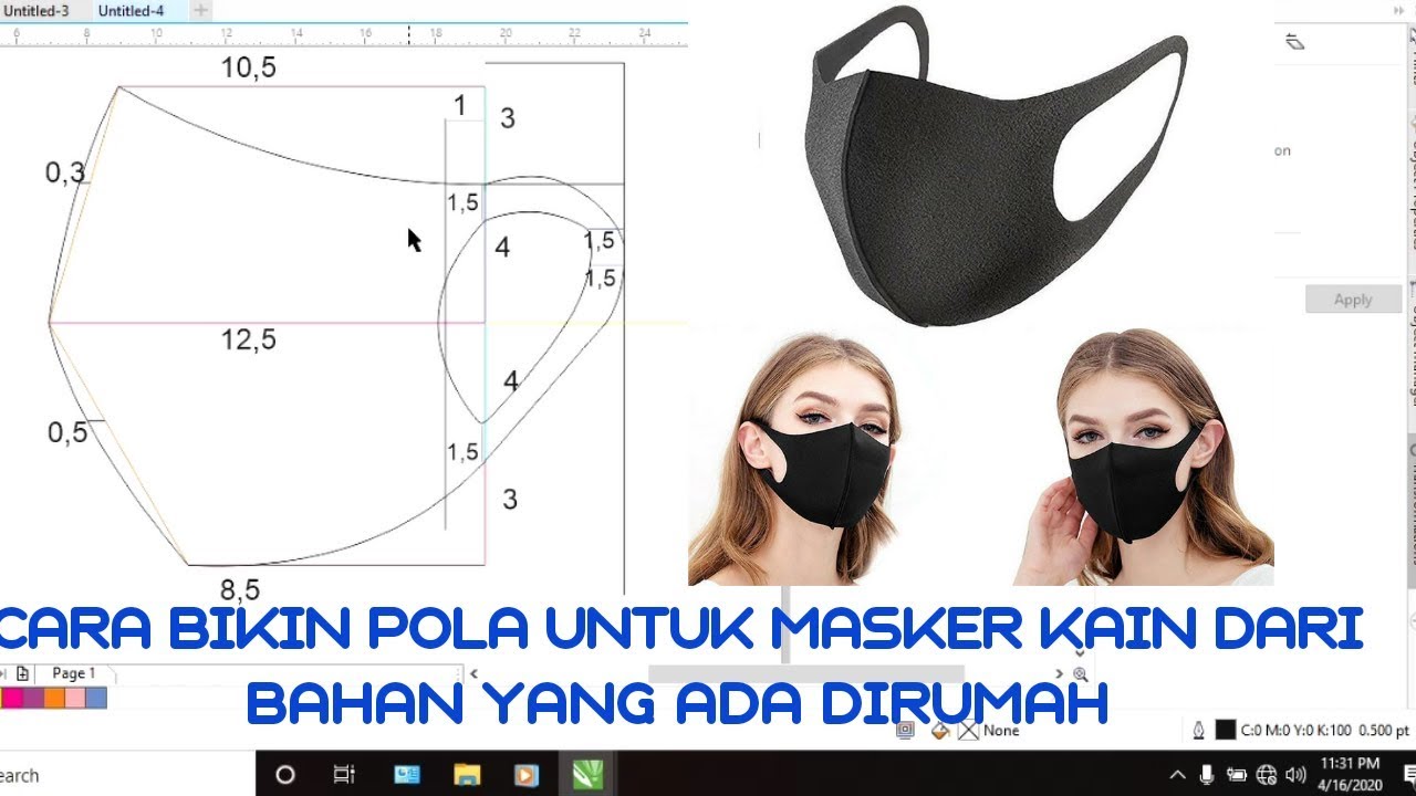 Bikin Pola Masker Neoprene Artis Korea Menjadi Tren di 2020 - YouTube