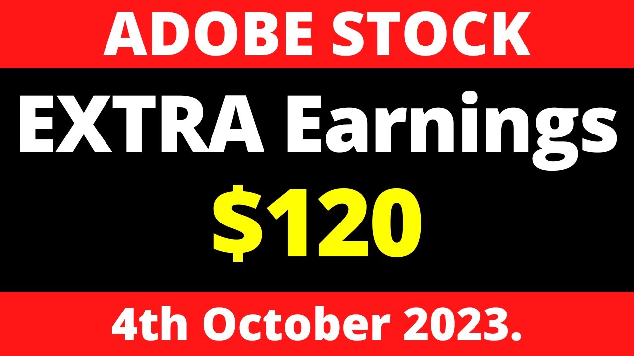 Adobe Stock EXTRA Earnings in September 2023. - $140 - YouTube