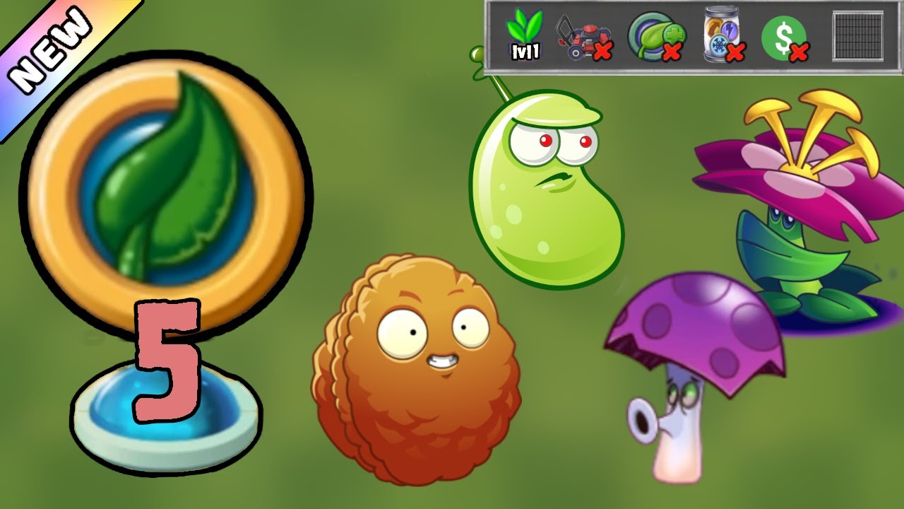 PvZ 2 - Plant of the Week Explode-O-Nut Level 5 [Plants Lvl 1 & No ...