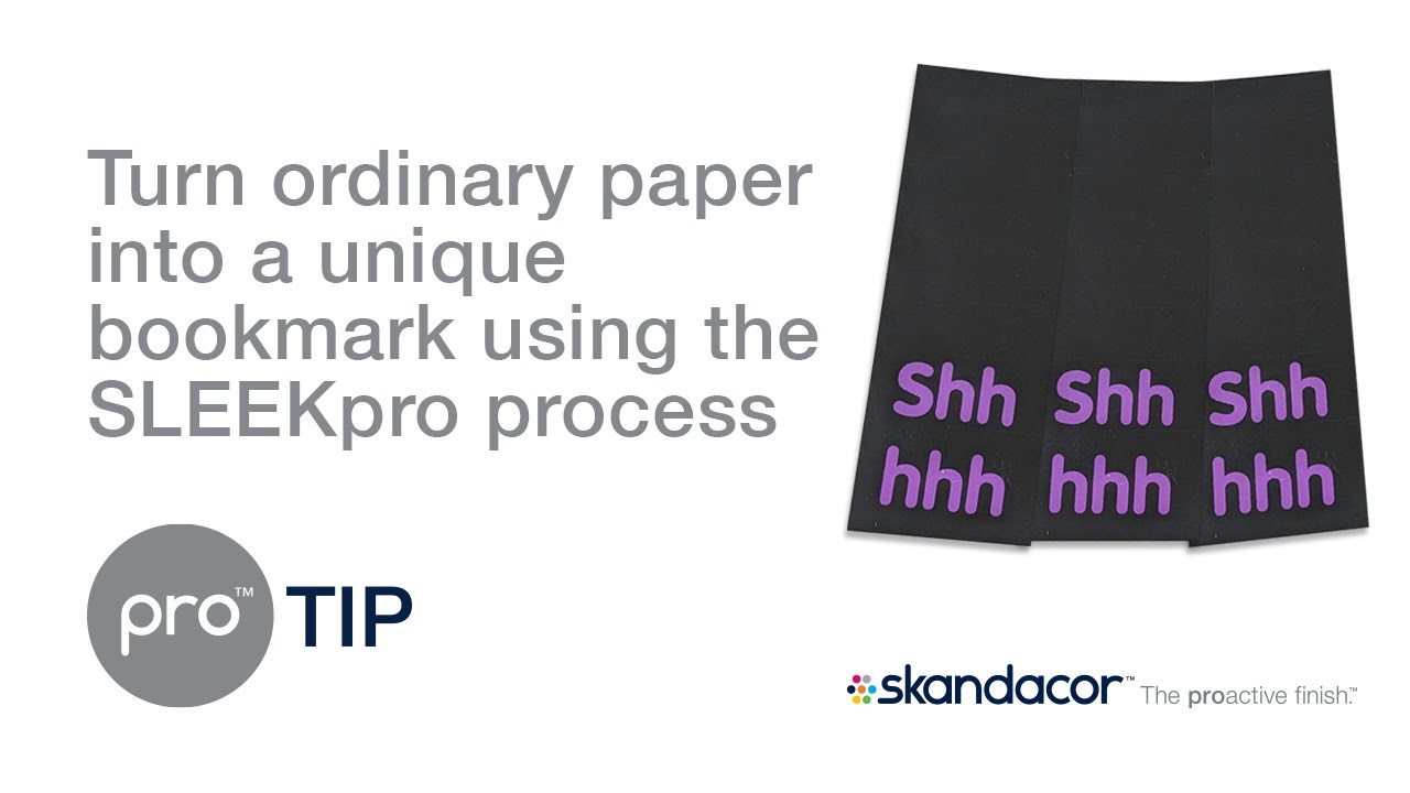 proTIP #47: Turn ordinary paper into a unique bookmark using the ...