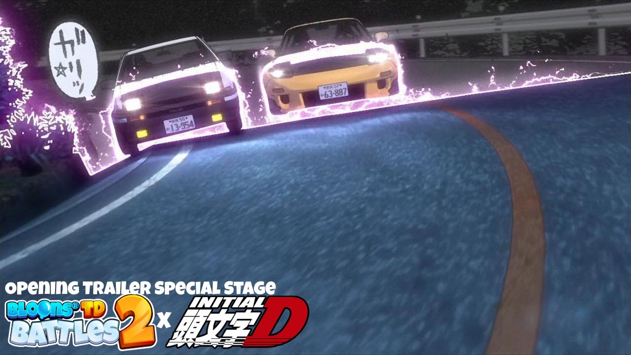 Bloons TD Battles 2 X Initial D Special Stage Opening - YouTube