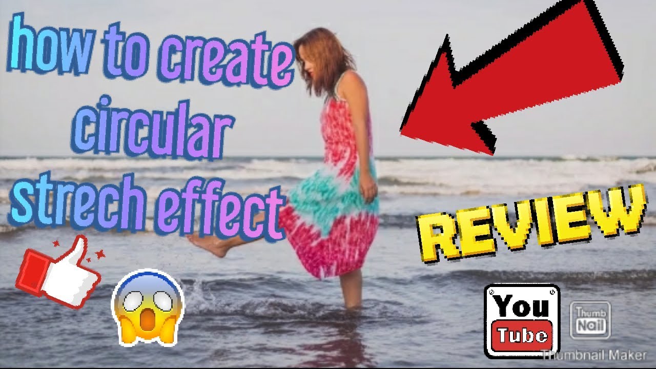 Edit Photo Circular Stretch Effect di picsart || how to create a circular stretch effect - YouTube