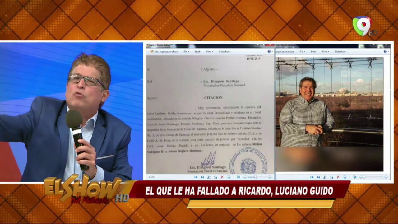 El que le ha fallado a Ricardo, Luciano Guido - El Show del Mediodía ...