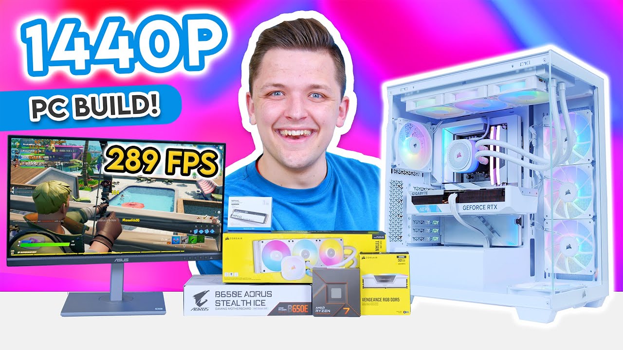Building an All-White 1440p Gaming PC! 👀 [ft. RTX 4070 SUPER & Corsair ...
