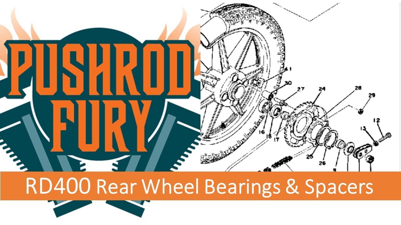 Yamaha RD400 Restoration - Rear Wheel Bearings and Spacers Ep.11 - YouTube