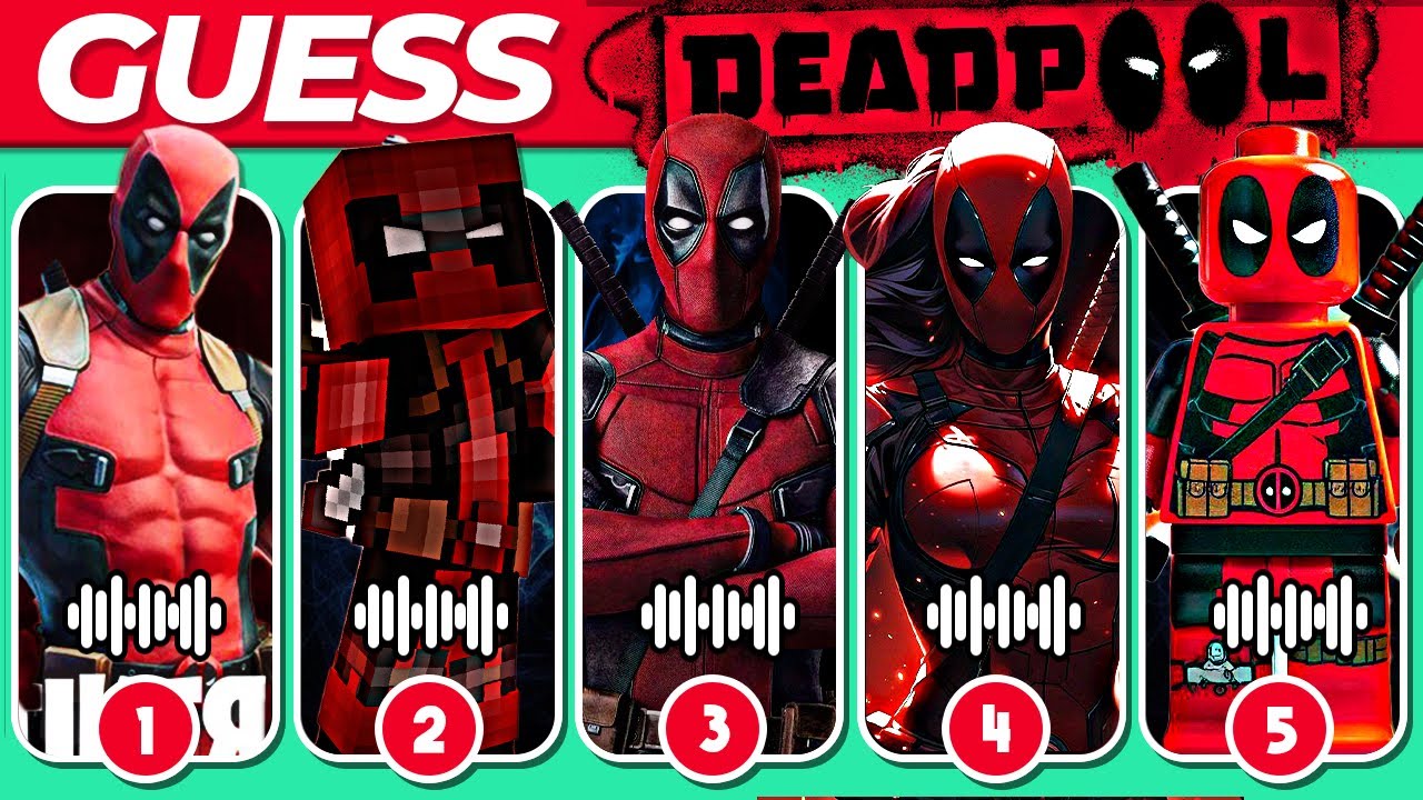 Guess Deadpool Dance And Song by Their Voice 🦸‍♂️🔴⚔ All Deadpool ...