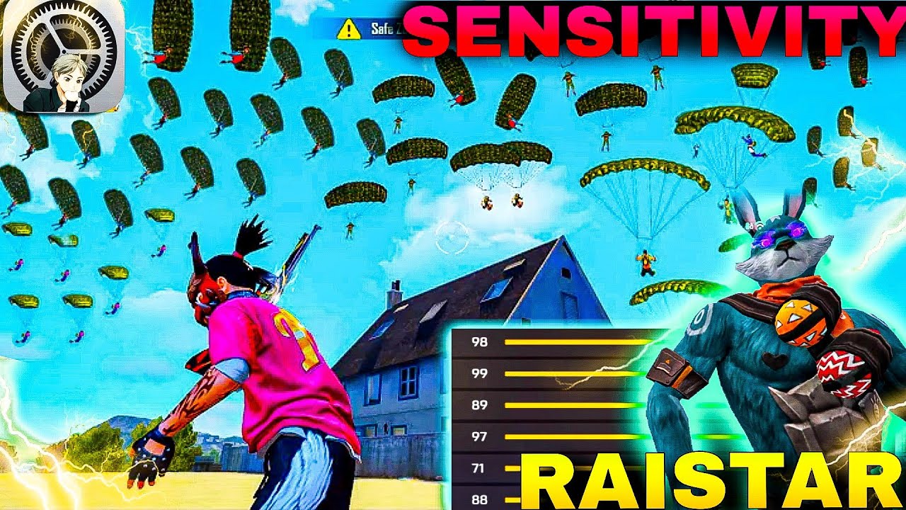RAISTAR HEADSHOT SETTING ⚙️😱| FREE FIRE CONTROL SETTING SENSITIVITY ...