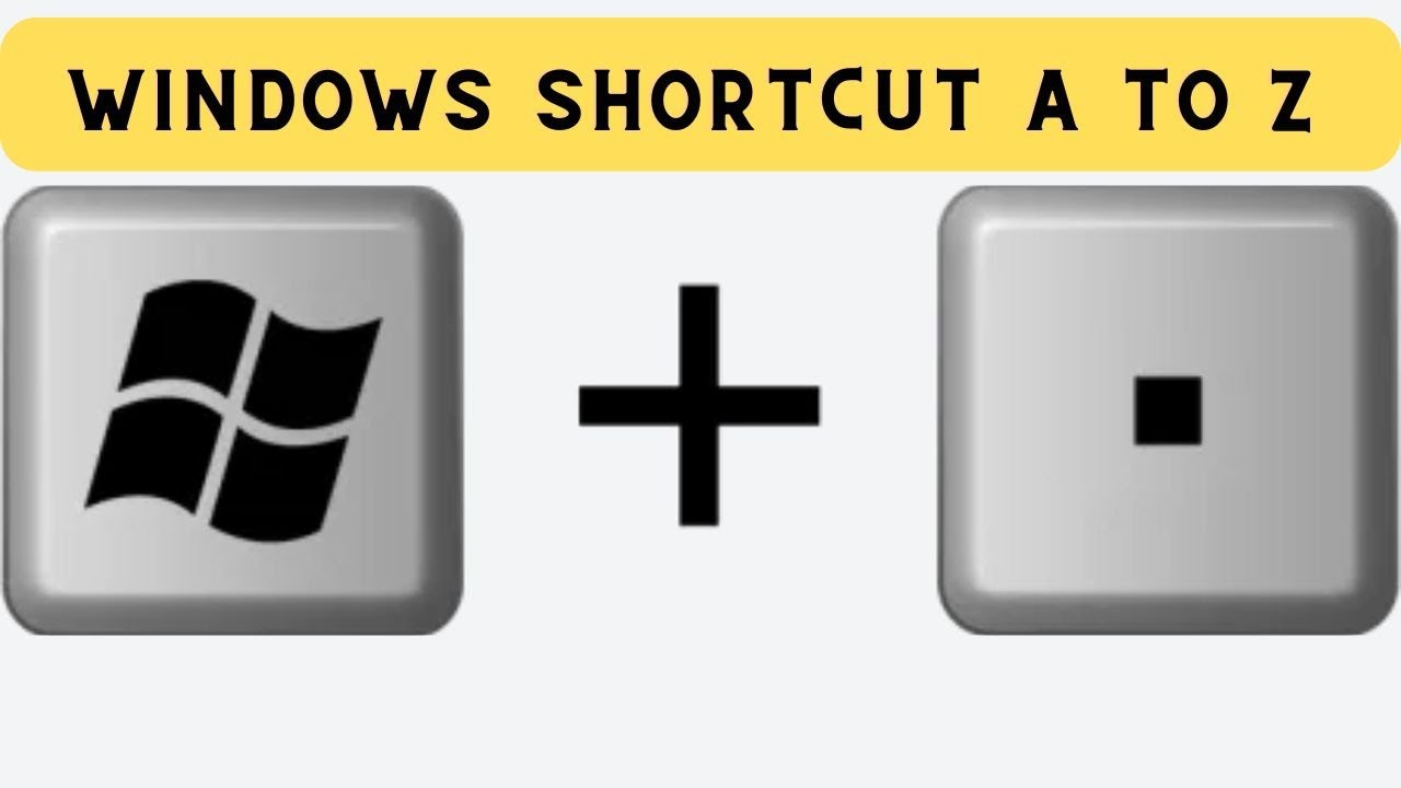 Windows key A to Z All Shortcuts | All Windows Key Shortcuts 2024 - YouTube