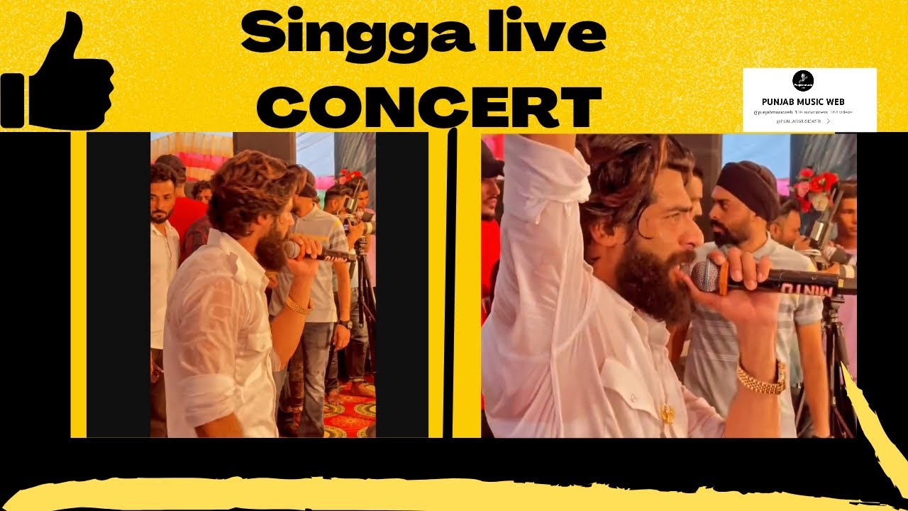 Punjabi Singer Singga Live Performance On stage | Punjabi Music ...
