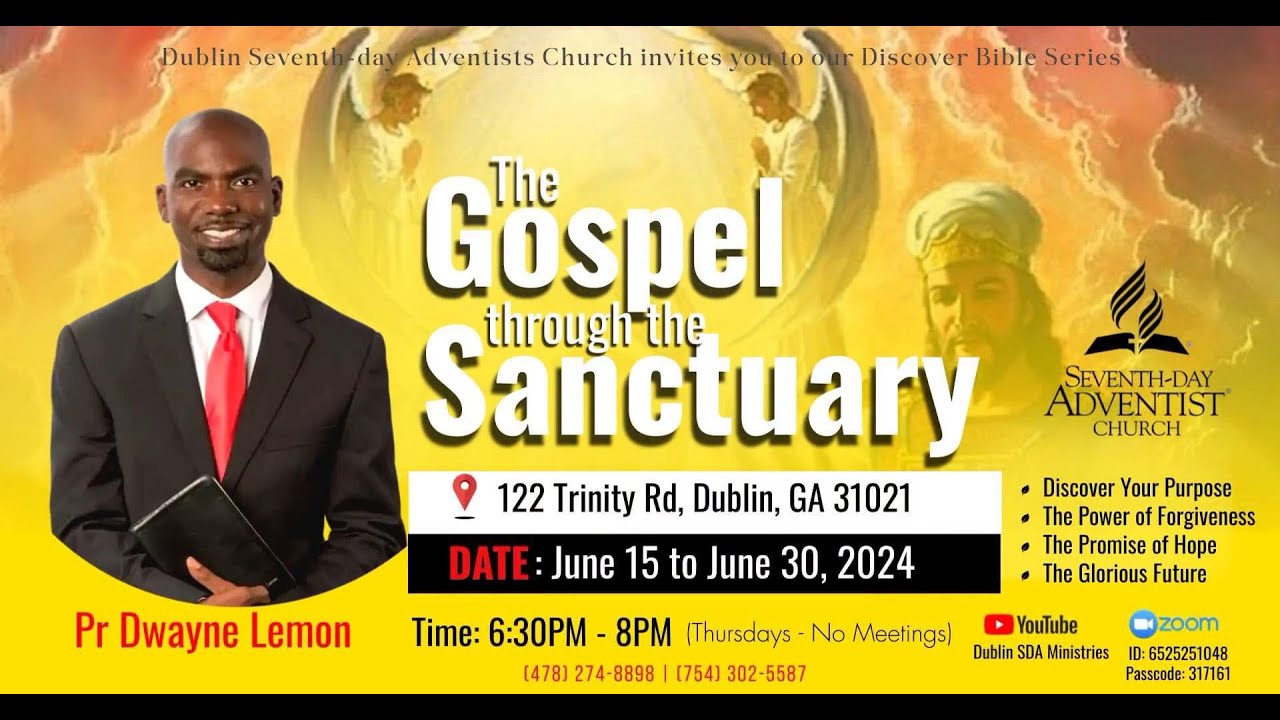 The Gospel Through The Sanctuary: with Pastor Dwayne Lemon - YouTube