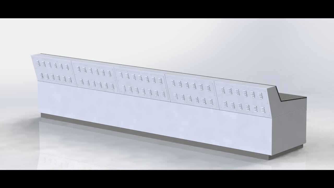 wheelhouse console panel make photo by render of solidwork, kim loại ...