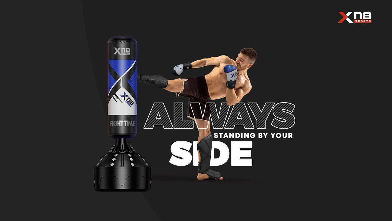 Xn8 Sports Flexible Free Standing Punch Bag - YouTube