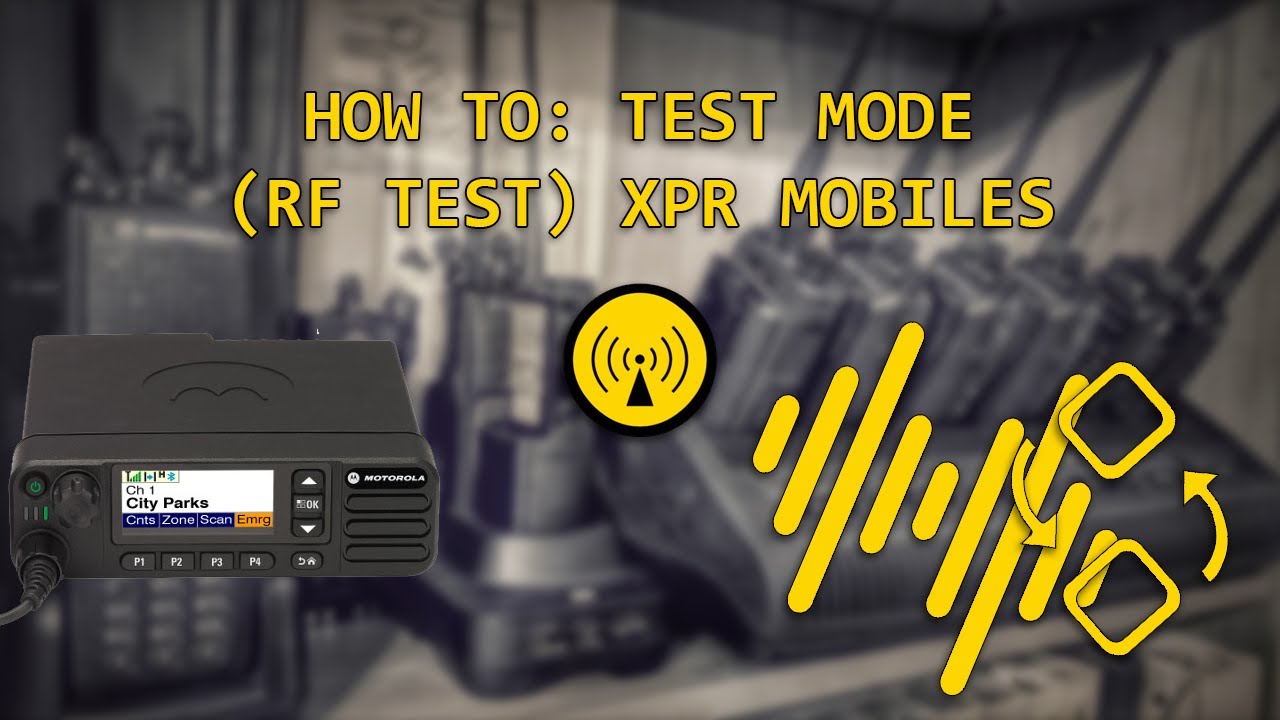 How to Enter Test Mode on XPR5550 - YouTube