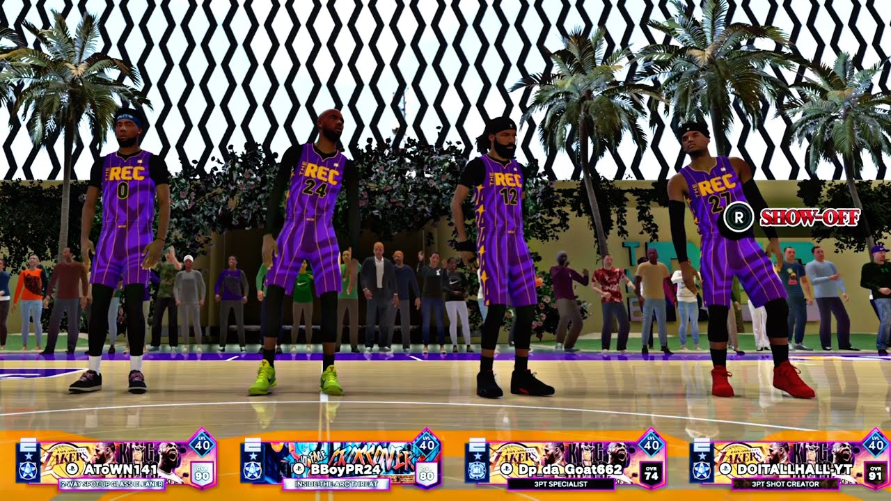 NBA 2K24 NEXT GEN REC GAMEPLAY WITH 3PT SHOT CREATOR BUILD (ATOWN, BBOY ...