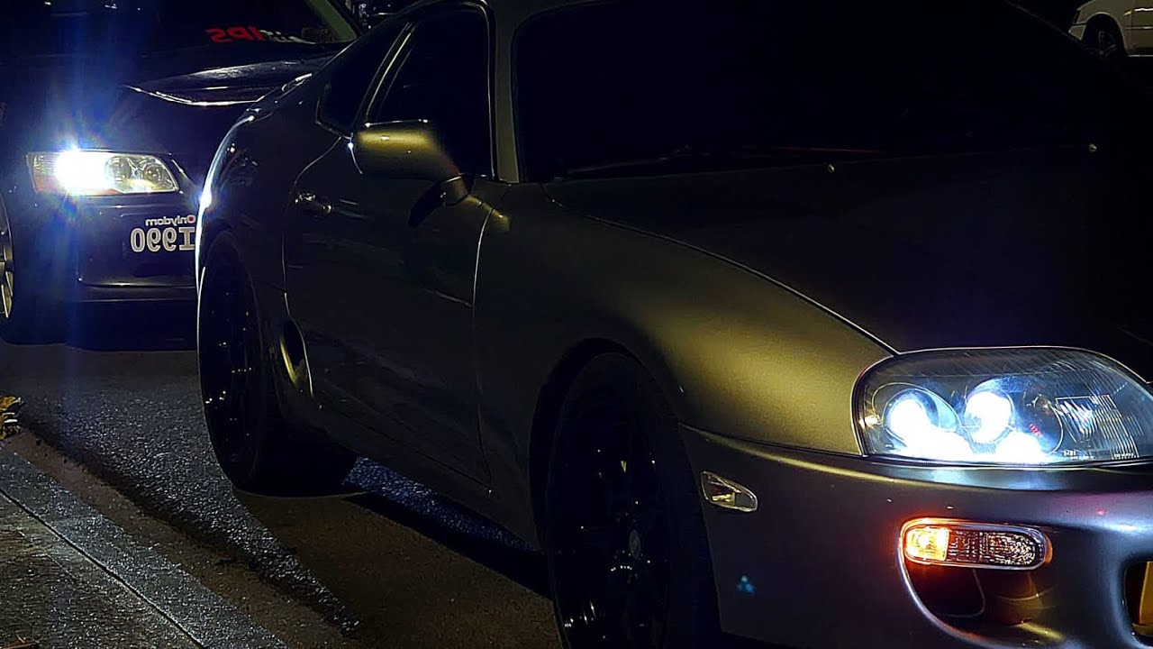 Night Run, Part Throttle Pulls in the Project Supra. - YouTube