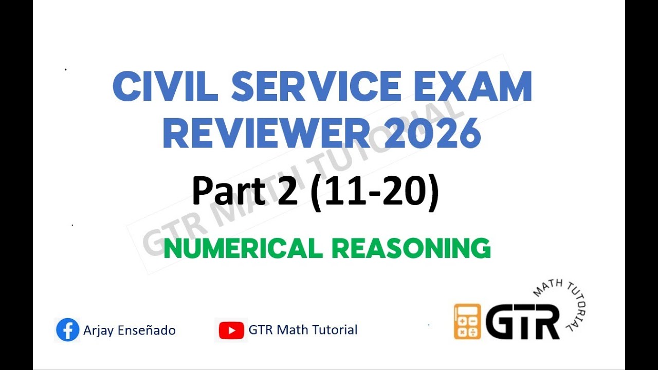 Civil Service Reviewer 2026 Professional - Part 2 - YouTube