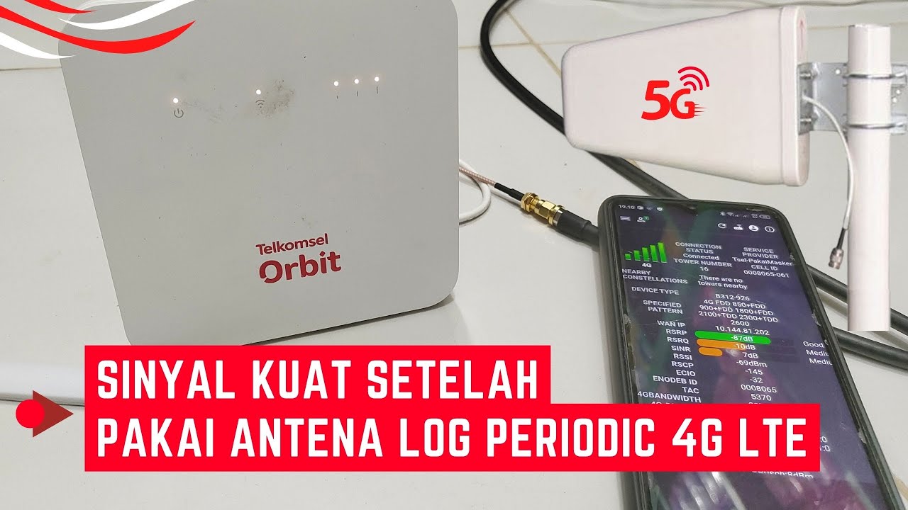 Pakai Antena Log Periodik Sinyal Telkomsel Tidak Stabil Di Modem Orbit ...