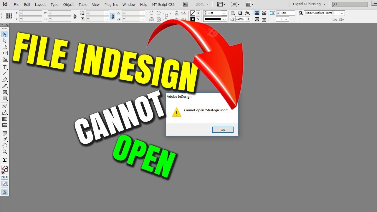 Mengatasi file indesign tidak bisa dibuka - YouTube