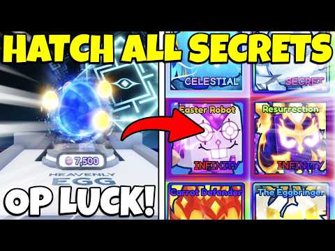 HOW TO HATCH ALL EASTER PART 2 SECRETS IN BUBBLE GUM SIMULATOR INFINITY! | BGSI