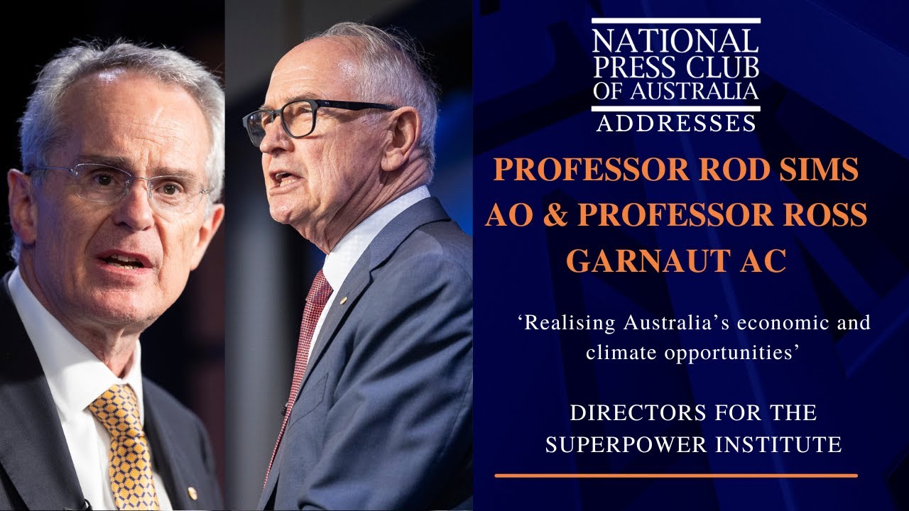 IN FULL: Professor Rod Sims AO & Professor Ross Garnaut AC's Address to ...