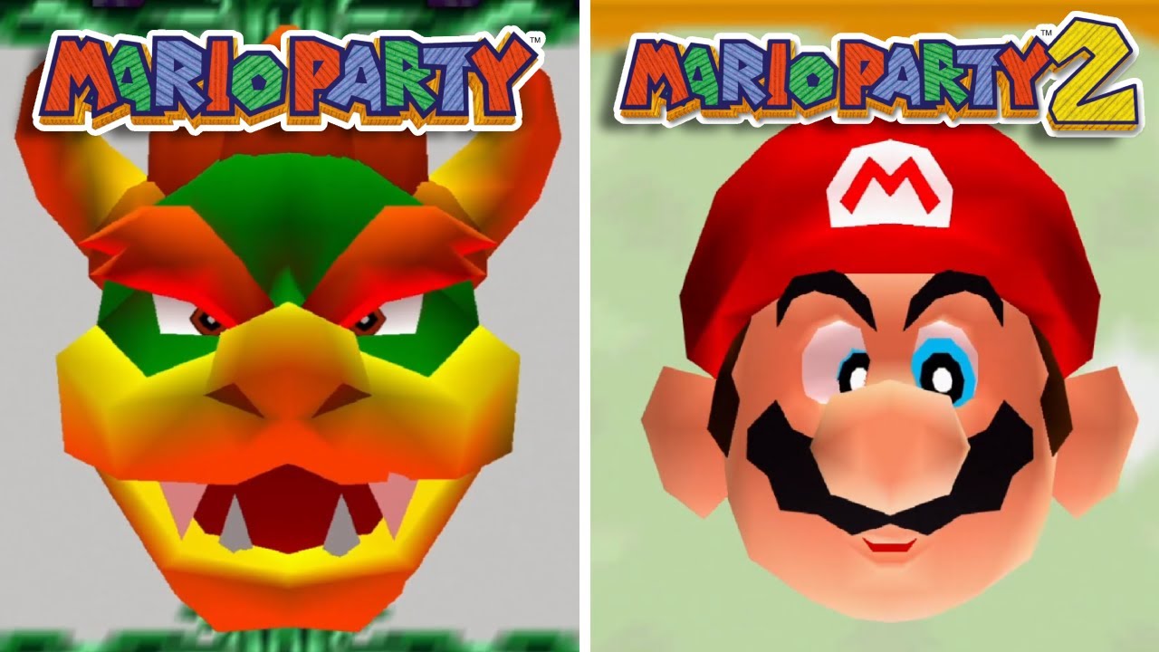 Mario Party 1 vs Mario Party 2 - Minigame Comparison - YouTube
