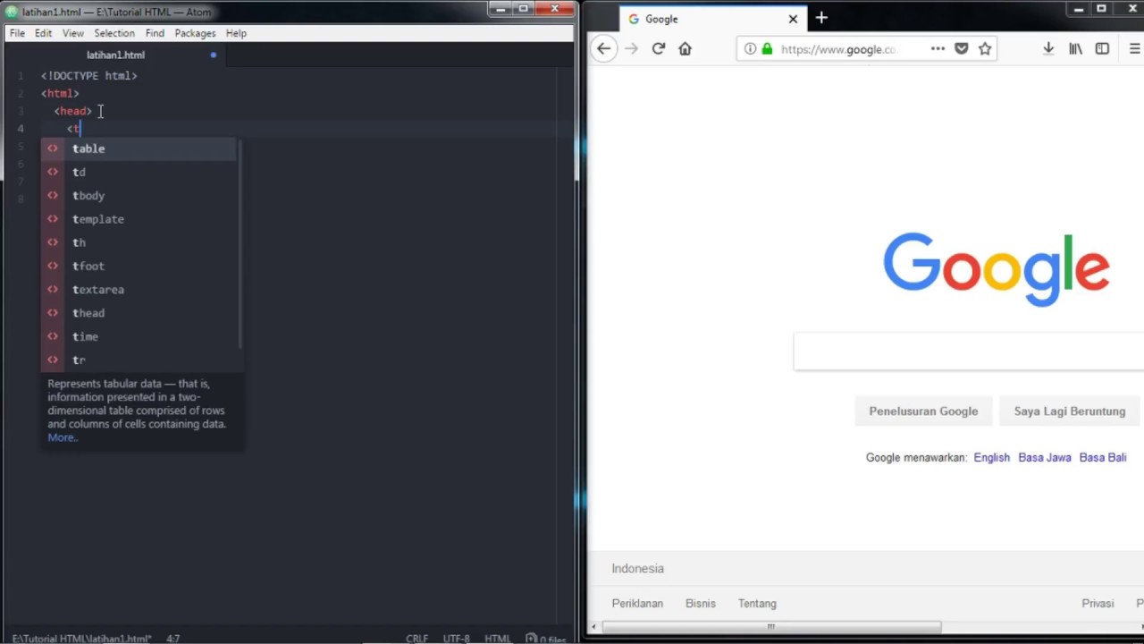 Pengenalan HTML #Tutorial html part 1 - YouTube