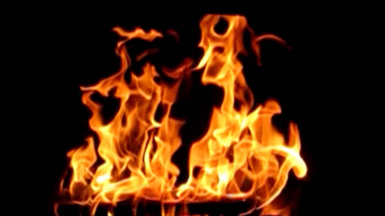 Slow motion fire footage - YouTube