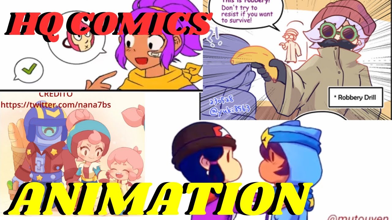 BEST 1 BRAWL STARS HQ COMICS MANDY AND CHESTER COLETTE X EDGAR BRAWLERS ...