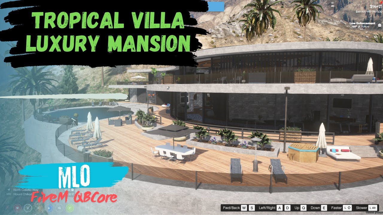 New Tropical Villa | Luxury Mansion |GTAV FiveM | QBCore Server | YMAP ...