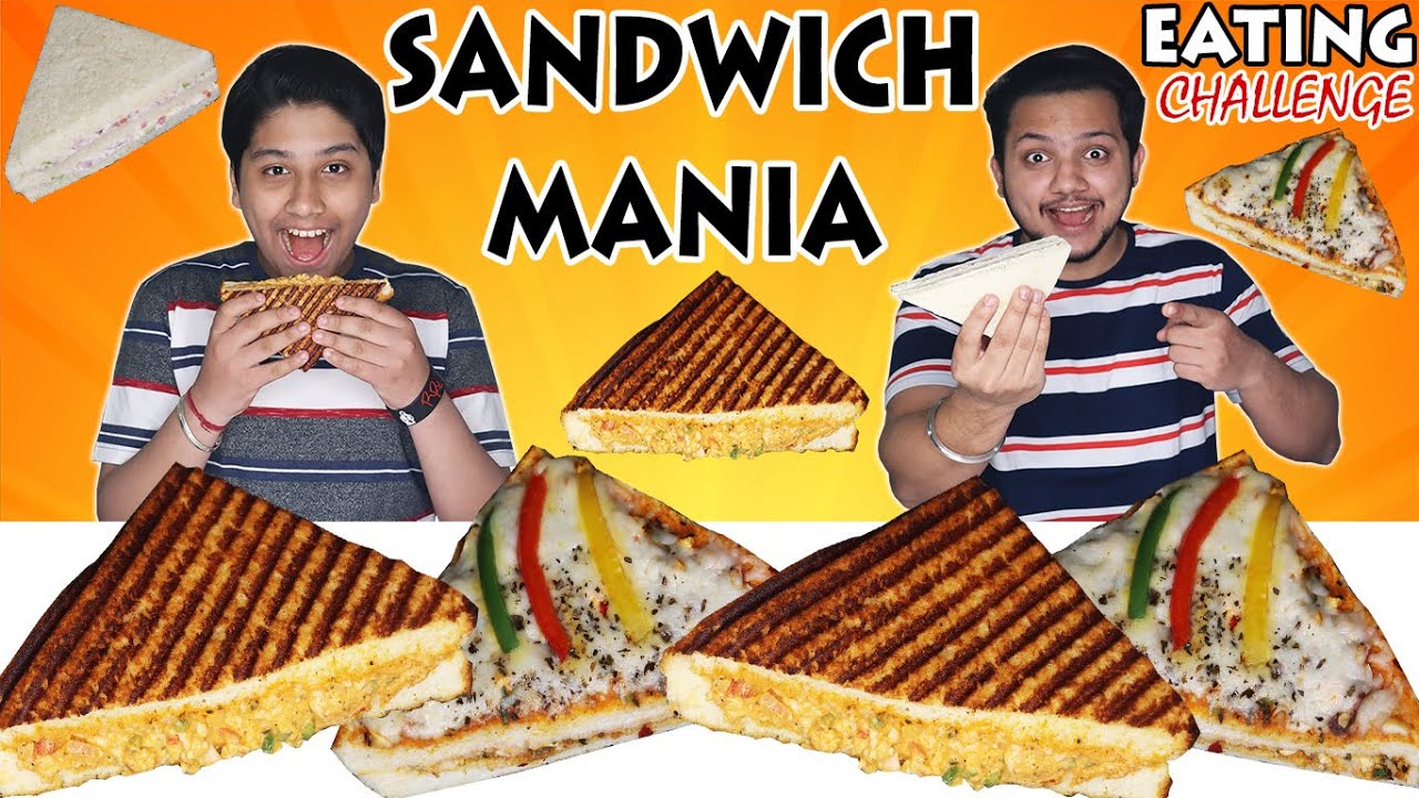 TYPES OF SANDWICH EATING CHALLENGE | Sandwich Eating Competition | Food ...
