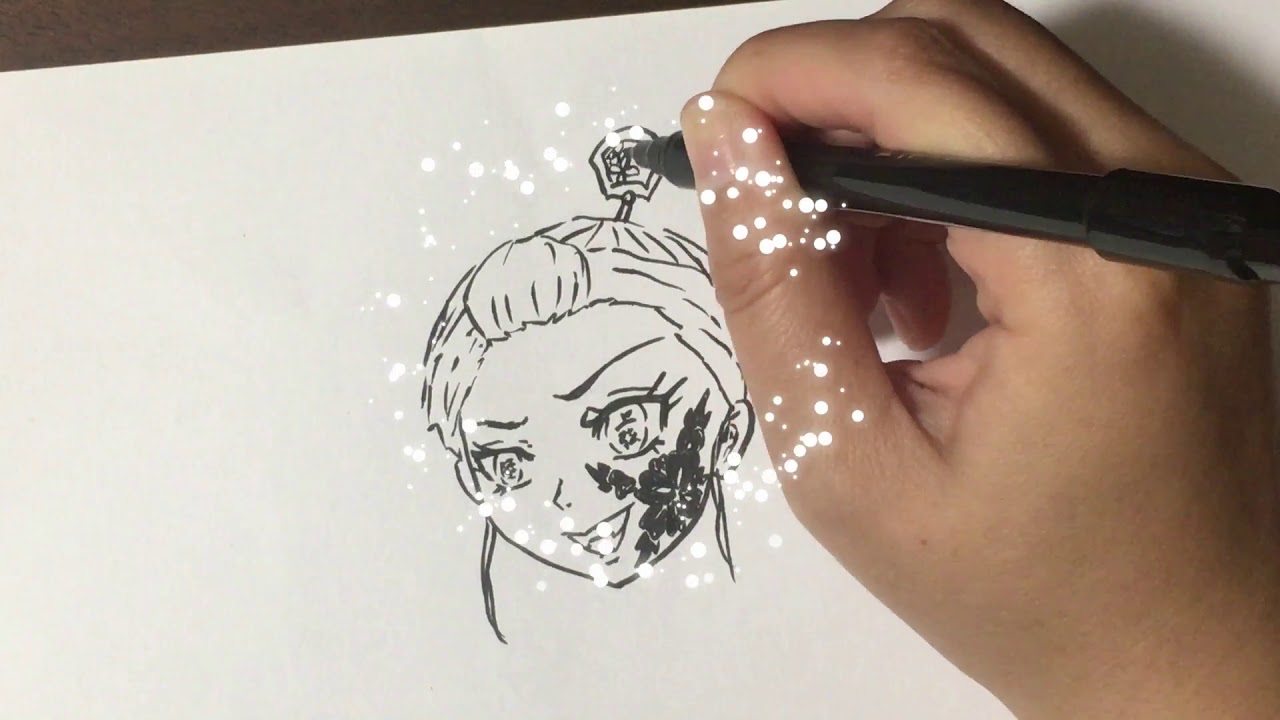drawing Daki in Demon Slayer Kimetsu no Yaiba - YouTube
