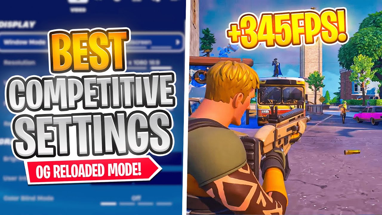The BEST Competitive Settings in Fortnite Reload! (FPS Boost & More ...