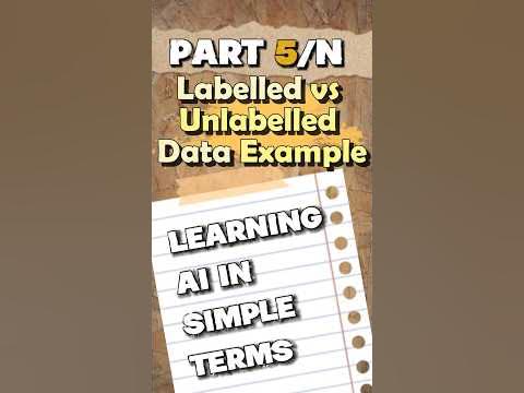 5/N - Technical example of labelled and unlabelled data #ai #tech # ...