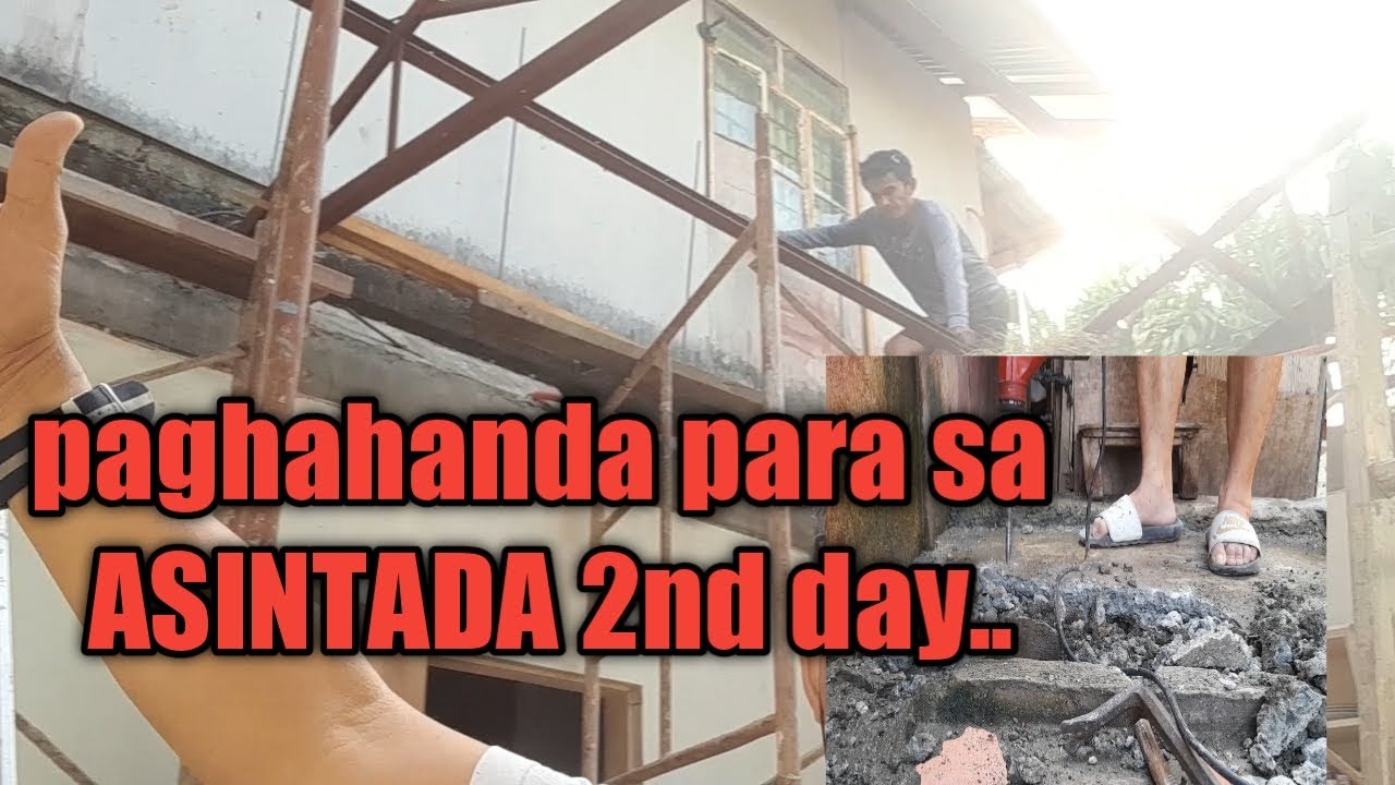 Update day 2 house renovation, chb wall laying & excavation of ...
