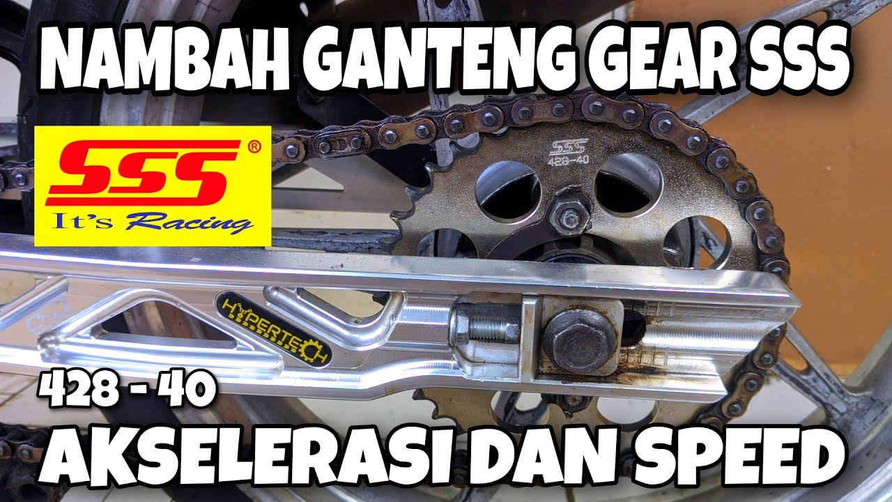 GANTENG‼️ Pasang gear SSS Dan MENGHITUNG NILAI RASIO GEAR UNTUK ...