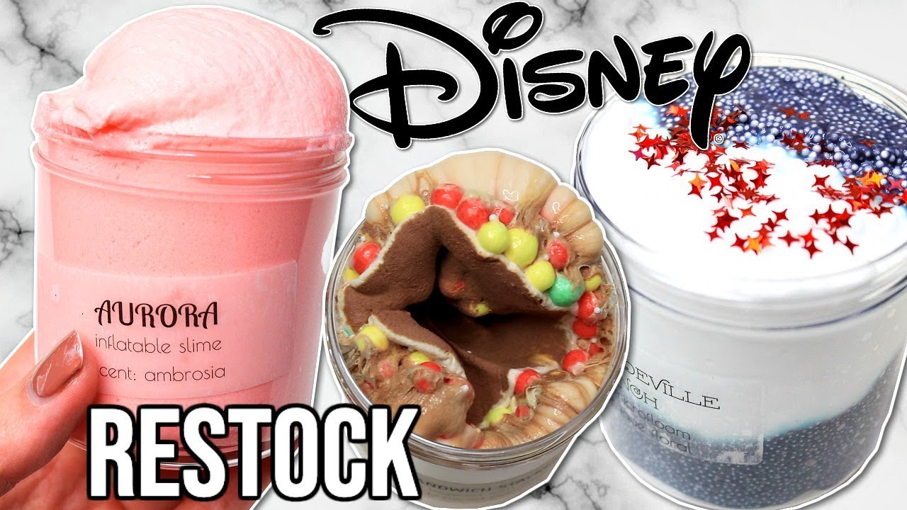DISNEY THEMED SLIME SHOP RESTOCK! MySlimeShack Restock - YouTube