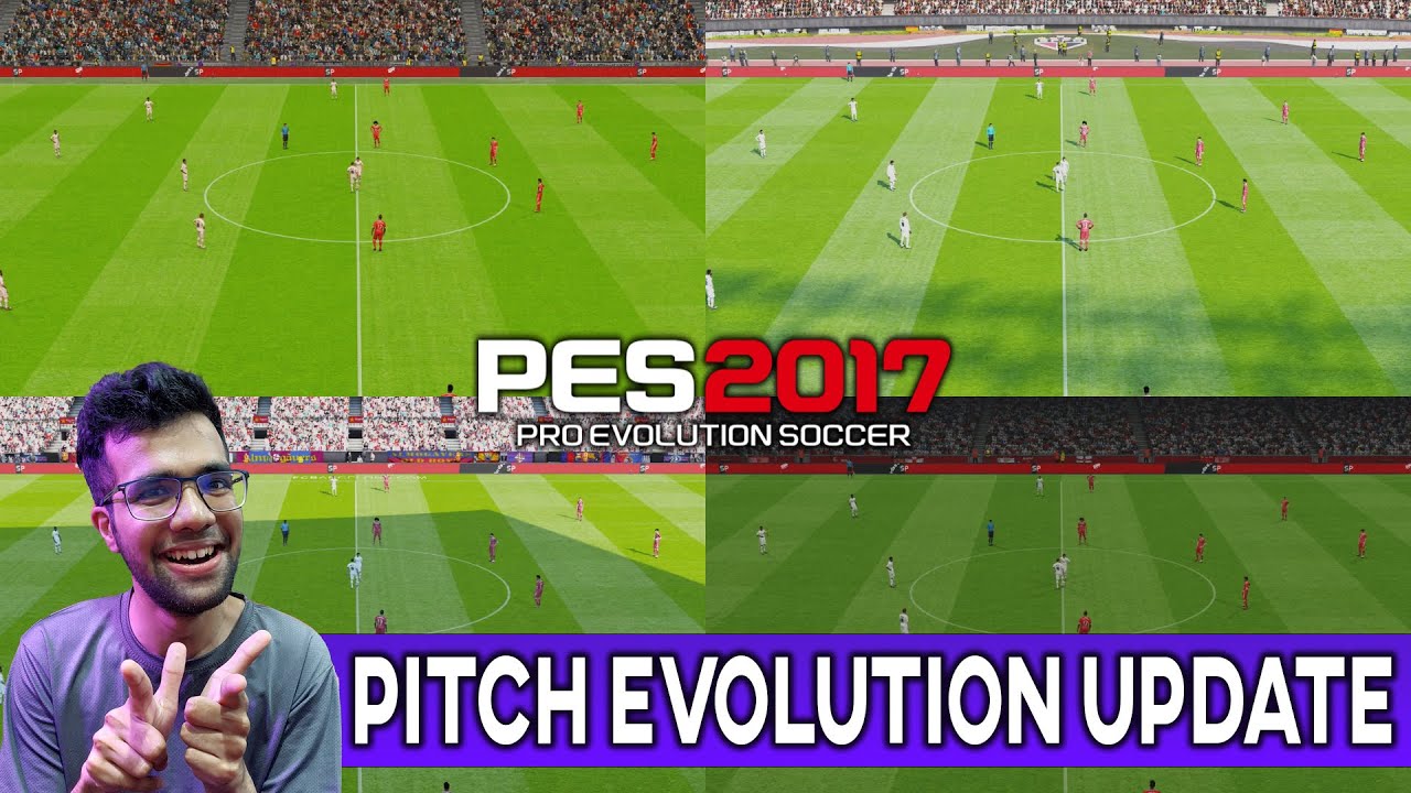 PES 2017 | PITCH EVOLUTION UPDATE FOR AZ STADIUM - YouTube