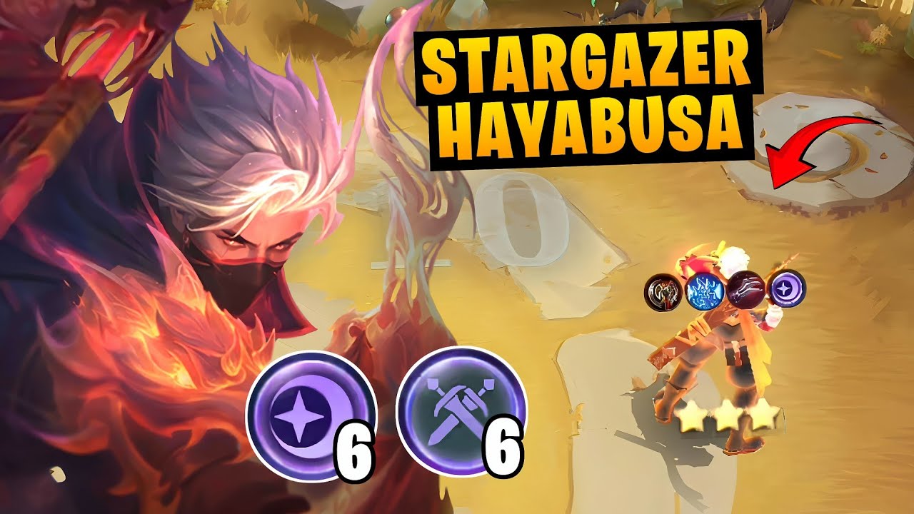 HAYABUSA FULL MANA & DAMAGE !! COMBO STARGAZER X SWORDSMAN | MAGIC CHESS GO GO - YouTube