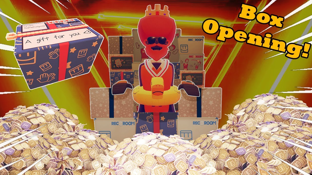 I am THE KING of GIFT BOXES In Rec Room! - YouTube