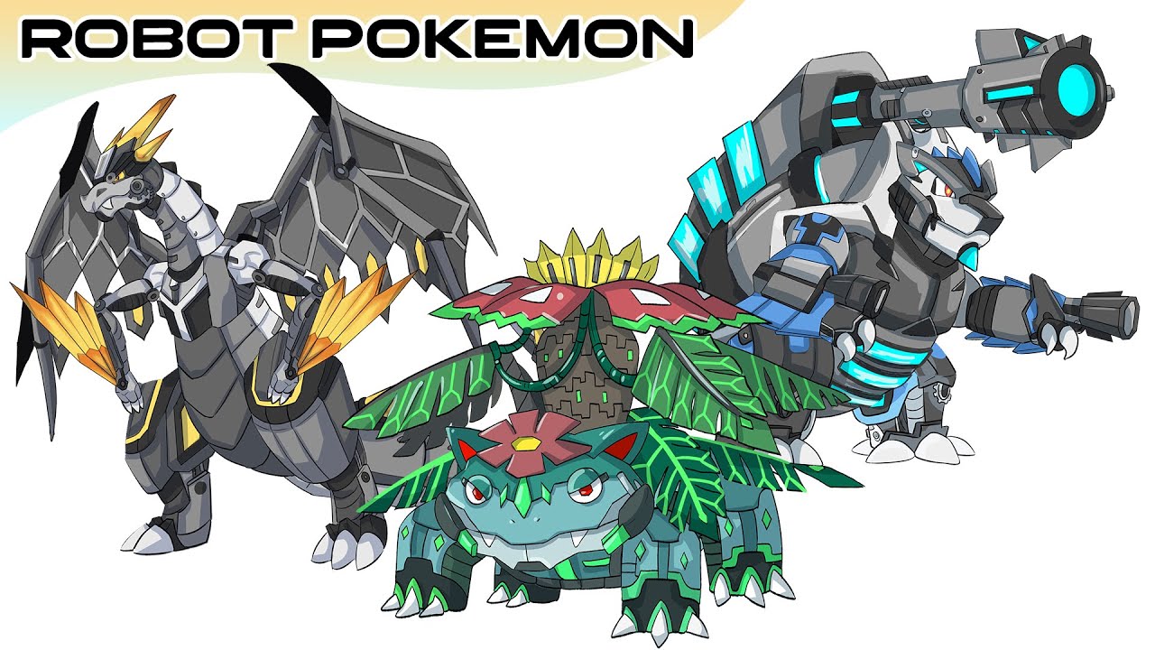 All Kanto Starters Evolution Pokémon as Robot! | Paradox Pokémon ポケモン ...