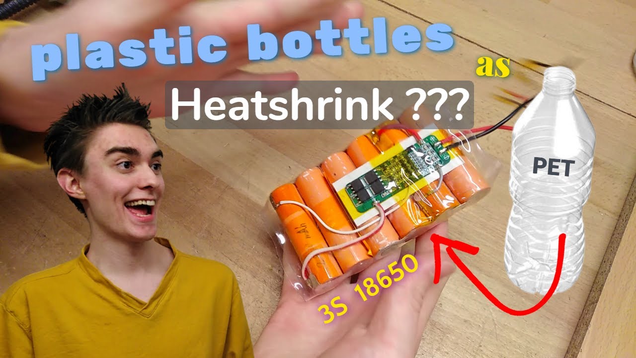 Making a 3s 18650 Li-Ion battery using PET bottles as heat shrink - YouTube
