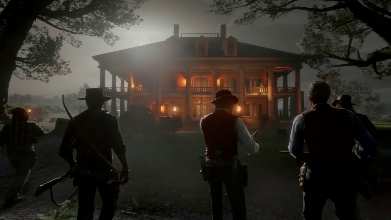 Red Dead Redemption 2 - Attack on Braithwaite Manor / PS4 Pro (complete ...
