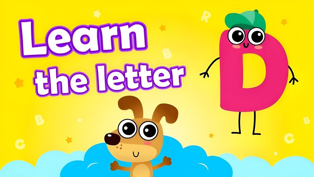 Bini ABC Alphabet- Learn to letter D and E and spell the word Dog and ...