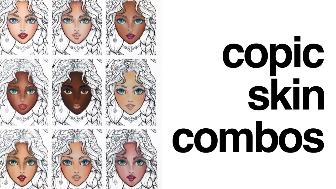 COPIC Skin Tone Combinations - YouTube
