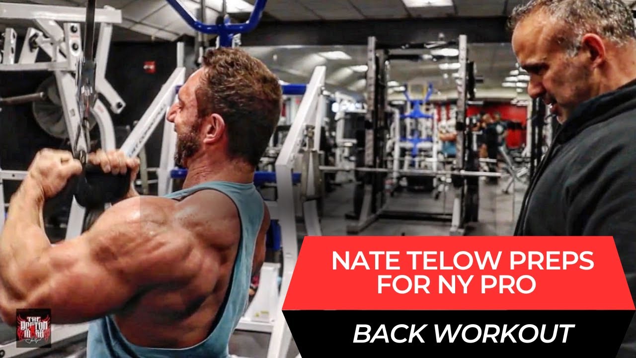 Jose preps Nate Telow for the NY Pro. Brutal Back Workout - YouTube