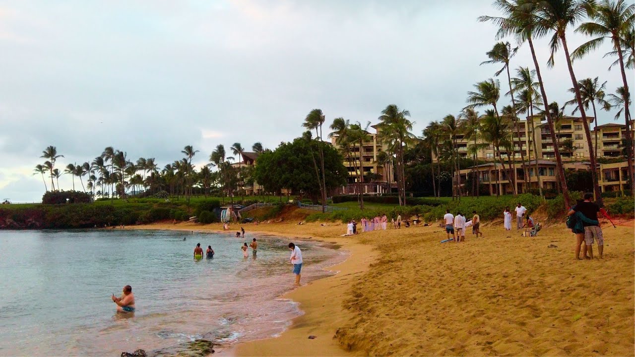 Kapalua Bay Beach Walk, Relaxing Ocean Sounds | Maui 4K - YouTube