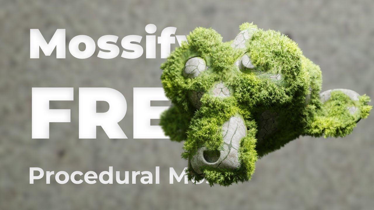 Mossify : Free Procedural Moss Generator in Blender - YouTube